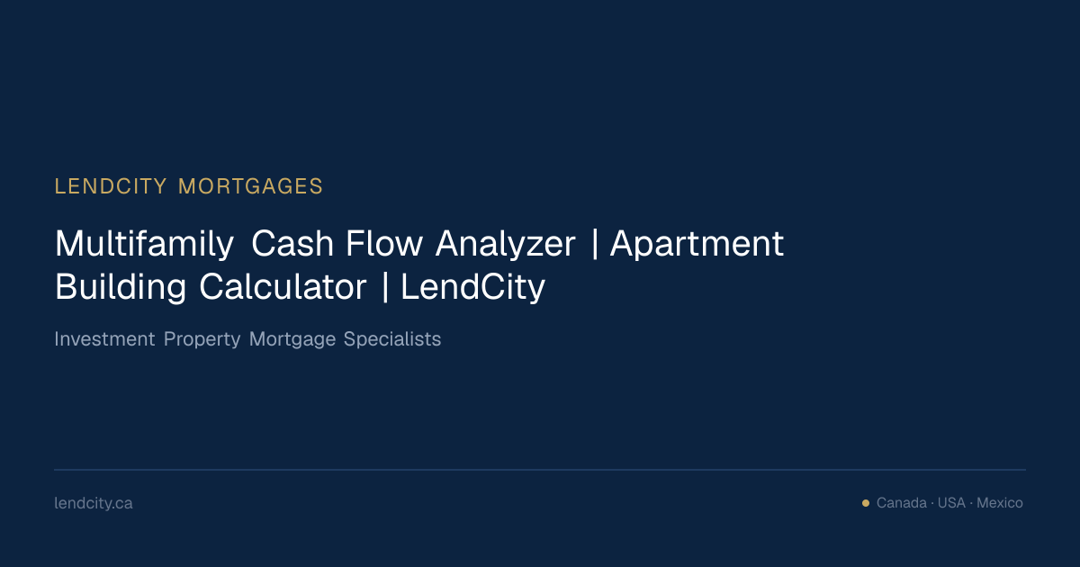 Multifamily Cash Flow Analyzer | Apartment Building